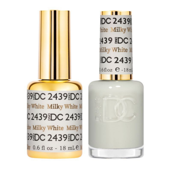 DC Pure Gel Polish Set #2439 Milky White, 0.5 fl oz | LA Nail Supplies