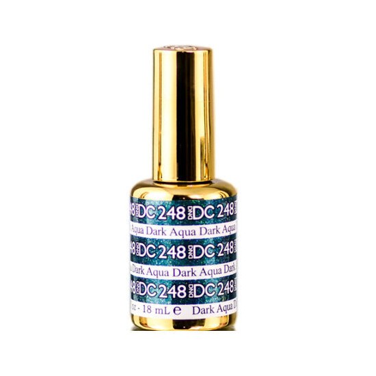 DND DC Gel #248 Dark Aqua Mermaid, 0.5 fl oz | LA Nail Supplies