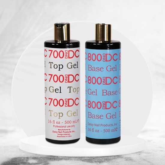 DND Gel Top Coat #700 & Gel Base Coat #800 2pc, 32 fl oz Value Size ...