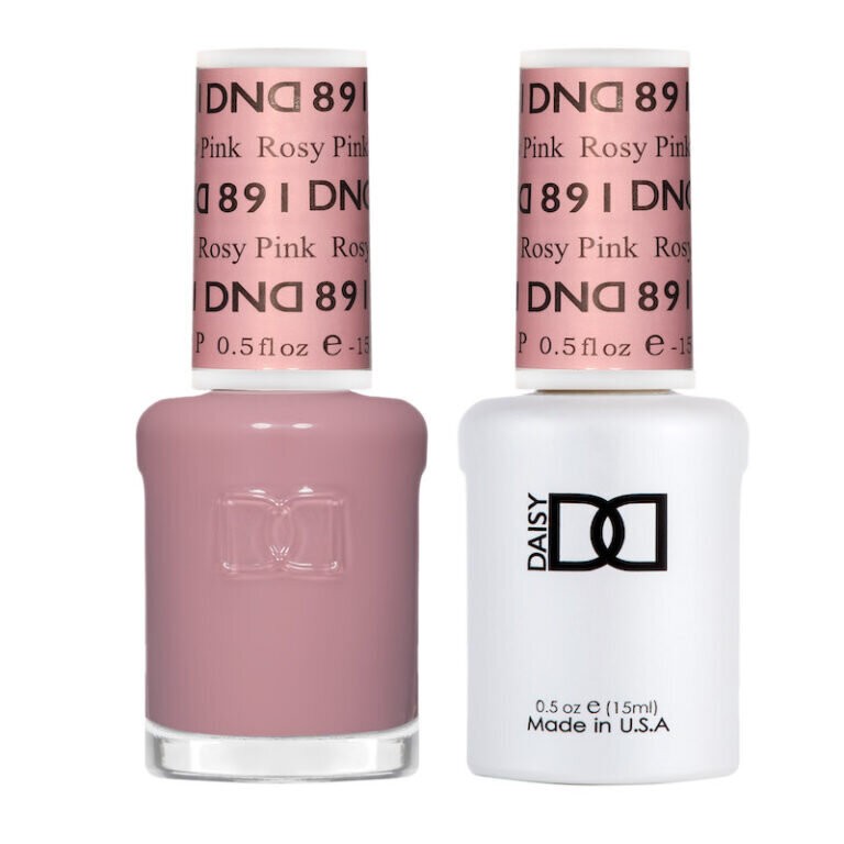 DND Gel Polish Set #891 Rosy Pink, 0.5 fl oz | LA Nail Supplies