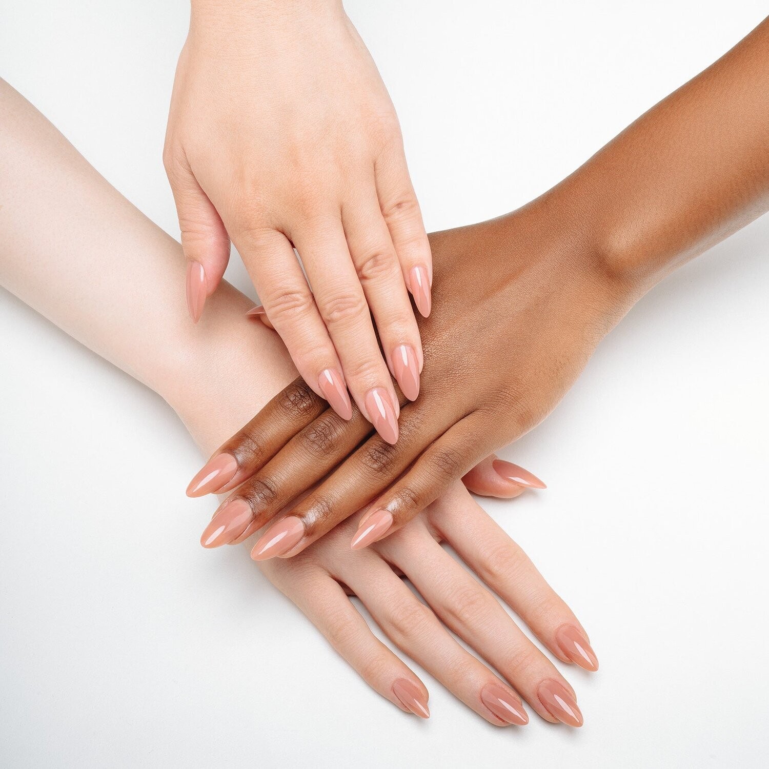 APRÉS Gel-X Neutrals Natural Imani Round Short 150pc | LA Nail Supplies