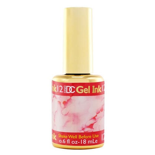 DND Gel Ink Marble Burgundy #12, 0.5 fl oz | LA Nail Supplies