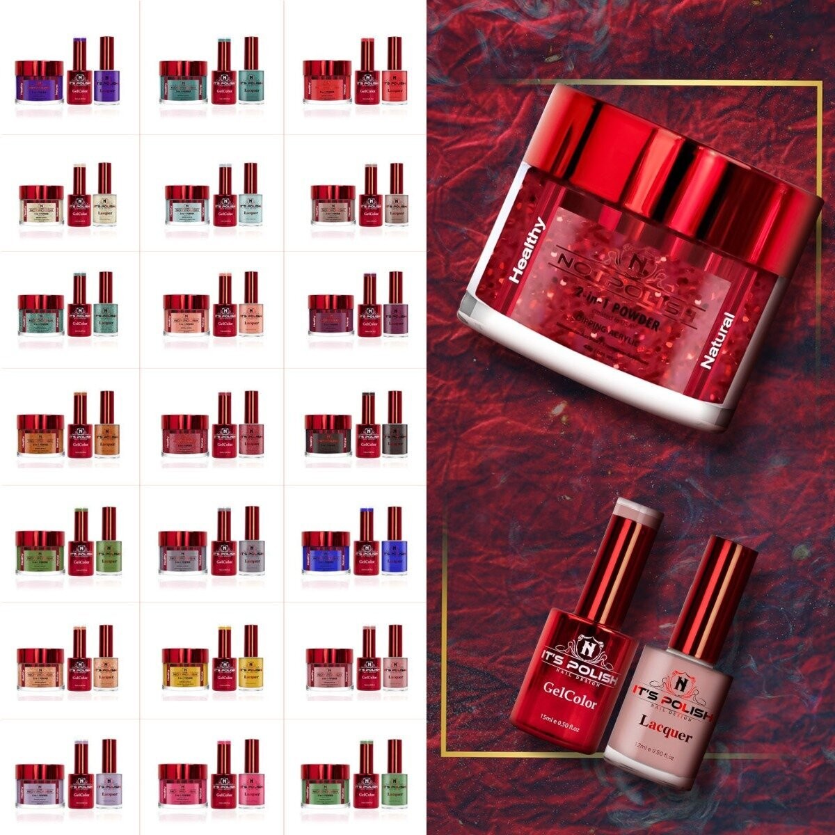 NotPolish Dip, Gel, Polish Trio "M" Collection, 128pc Bundle | LA Nail ...